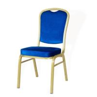 China Gold Metal Stackable Banquet Chair for Hotel Wedding for sale