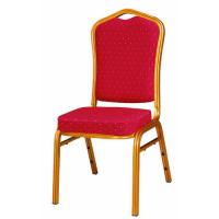 China Gold Metal Stackable Banquet Chair for Hotel Wedding for sale