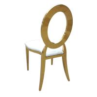 China Golden Stainless Steel Banquet Chair for Hotels Restaurants for sale