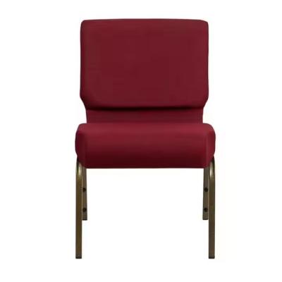 China Fabric Stacking Church Chairs with Lumbar Support H88xW47xL55cm for sale