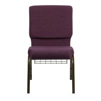 China Iron Steel Stacking Church Chairs with Lumbar Support for sale