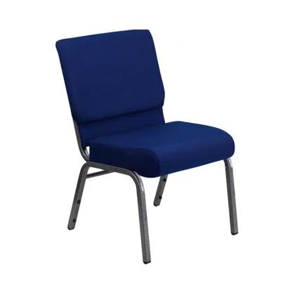 China Commercial Stacking Church Chairs Metal Frame Padded Theater Seating for sale