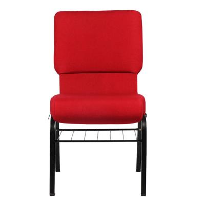 China Stackable Metal Church Chairs with Sponge Padding for Auditoriums for sale