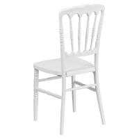 China White PP Plastic Chiavari Wedding Chairs Stackable for sale