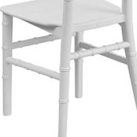 China White PP Plastic Chiavari Wedding Chairs Stackable for sale