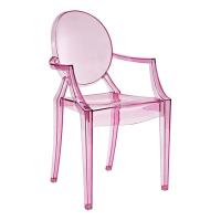 China Pink Acrylic Ghost Chiavari Chair Stackable Modern Hotel Furniture for sale