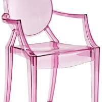 China Pink Acrylic Ghost Chiavari Chair Stackable Modern Hotel Furniture for sale