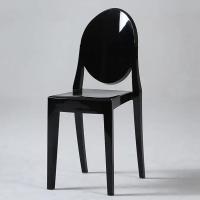 China Nordic Polypropylene Acrylic Chiavari Chair Black Hotel Furniture for sale