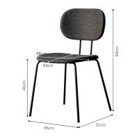 China Modern Stackable Velvet Leather Dining Chair with Metal Legs for sale