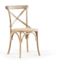 China Modern Wooden Dining Chair with Woven Rattan Customizable Colors for sale