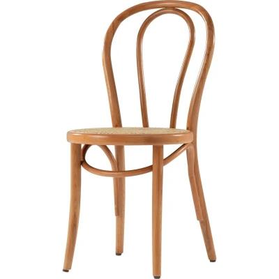 China Modern Rattan Dining Chair Solid Wood Frame Custom Colors for sale