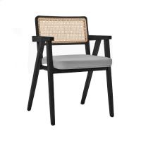 China Stackable Wooden Dining Chair with Rattan Back Contemporary Design for sale