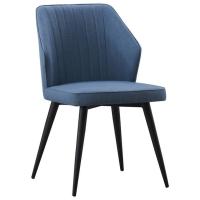 China Modern Grey Synthetic Leather Dining Chair for Cafe Restaurant for sale