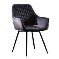 China Modern Velvet Dining Chair with Metal Frame - OEM Available for sale