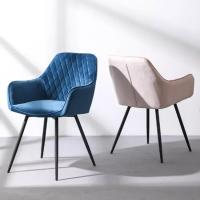China Modern Velvet Dining Chair with Metal Frame - OEM Available for sale