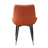 China Modern PU Leather Dining Chair with Metal Frame Custom Colors for sale