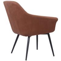 China Modern PU Leather Dining Chair with Metal Legs for sale