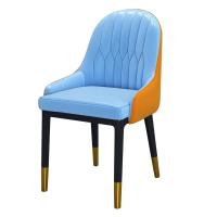 China Modern PU Leather Dining Chair with Metal Legs - Adjustable for sale