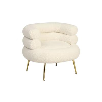 China Modern Revolving Leisure Chair with Stainless Steel Legs for sale