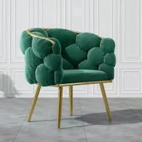 China Modern Velvet Dining Chair with Metal Legs - Custom Colors for sale
