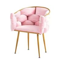 China Modern Velvet Dining Chair with Metal Legs - Custom Colors for sale