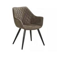 China Minimalist Velvet Dining Chair with Metal Legs for sale