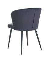 China Modern Fabric Velvet Dining Chair with Metal Legs for sale