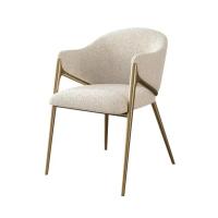China Fabric Upholstered Dining Chair with Metal Legs 42x44x91cm for sale