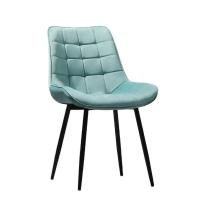China Velvet Upholstered Dining Chair 48x48x84cm Washable Fabric for sale