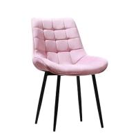 China Velvet Upholstered Dining Chair 48x48x84cm Washable Fabric for sale