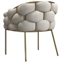 China Modern Velvet Tufted Dining Chair with Metal Legs - Beige for sale