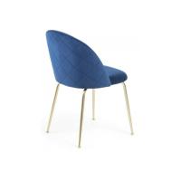 China Modern Velvet Upholstered Dining Chair with Metal Legs for sale