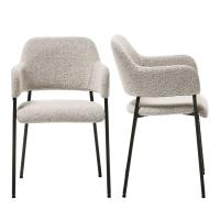 China Custom Color Velvet Dining Chair with Metal Legs 54x55x82cm for sale