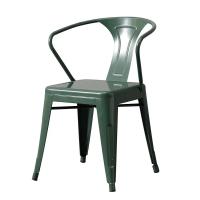China Adjustable Metal Dining Chairs Modern Stackable Design for sale