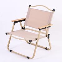 China Wooden Frame Oxford Cloth Folding Camping Chair for sale