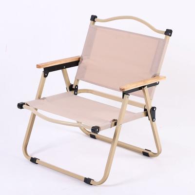 China Wooden Frame Oxford Cloth Folding Camping Chair for sale
