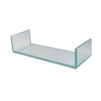 China Thin Ripples U Channel Glass Facade Window 7mm Thickness 6000mm Length High Strength U Profile Glass for sale