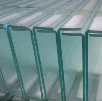 China Thin Ripples U Channel Glass Facade Window 7mm Thickness 6000mm Length High Strength U Profile Glass for sale