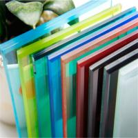 China Colored Laminated Glass Sheets 4-12mm Thickness PVB SGP Safety Glass Panels 3600x18000mm Maximum Size for sale
