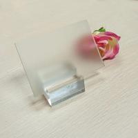 China Frosted Tempered Safety Glass 3mm-19mm Thickness 3600mm×18000mm Maximum Size With Thermal Stability for sale