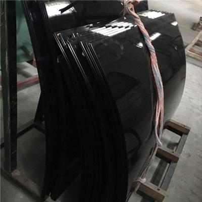 China 12mm Tinted Black Curved Glass - Custom Cut Tempered Curved Glass Partition Up to 3600mm x 18000mm for sale