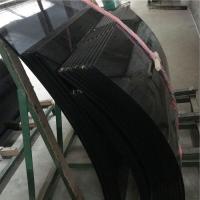 China Black Toughened Curved Glass 3mm-19mm Thickness, Custom Shapes Up to 3600x18000mm for Architectural Applications for sale