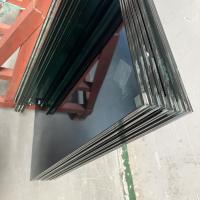China Black Toughened Curved Glass 3mm-19mm Thickness, Custom Shapes Up to 3600x18000mm for Architectural Applications for sale