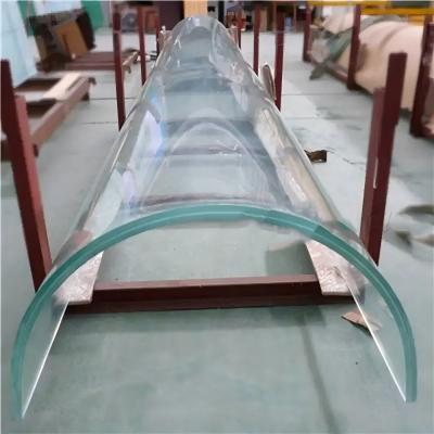 China Bent Tempered Curved Glass for Furniture 3-19mm Thickness 3600x18000mm Max Size - Staircase Railing & Table Surface for sale