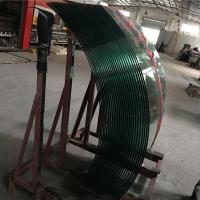 China Tempered Curved Glass 3mm to 19mm Thickness in Clear and Colored Options for Architectural Applications for sale