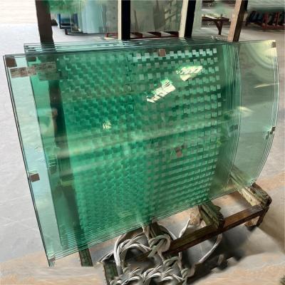 China Custom Tempered Curved Glass Sheet 3-19mm Thickness 3600x18000mm Maximum Size Heat Resistant Safety Glass for sale