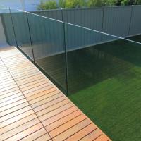 China 10mm 12mm 15mm Frameless Glass Railing Balcony System with Impact Resistant ESG VSG Glass and Aluminum U-Channel for sale