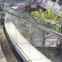 China 4+4mm to 10+10+4mm Safety Toughened Laminated Glass Balcony Railing with PVB/SGP Interlayer for Frameless Balustrades for sale