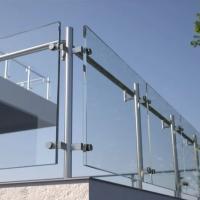 China 4+4mm to 10+10+4mm Safety Toughened Laminated Glass Balcony Railing with PVB/SGP Interlayer for Frameless Balustrades for sale