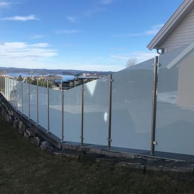 China Customized Flat Curved Laminated Glass Railing - 8+8mm to 12+12mm Thickness Options for Staircase Handrail & Balcony Balustrade for sale